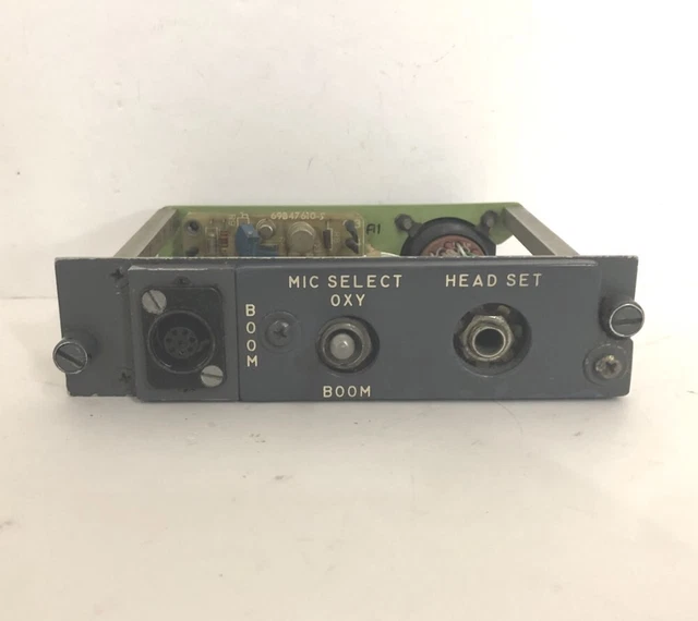 BOEING AIRCRAFT HEADSET Microphone Panel 69B46363-17LH $63.09 - PicClick CA