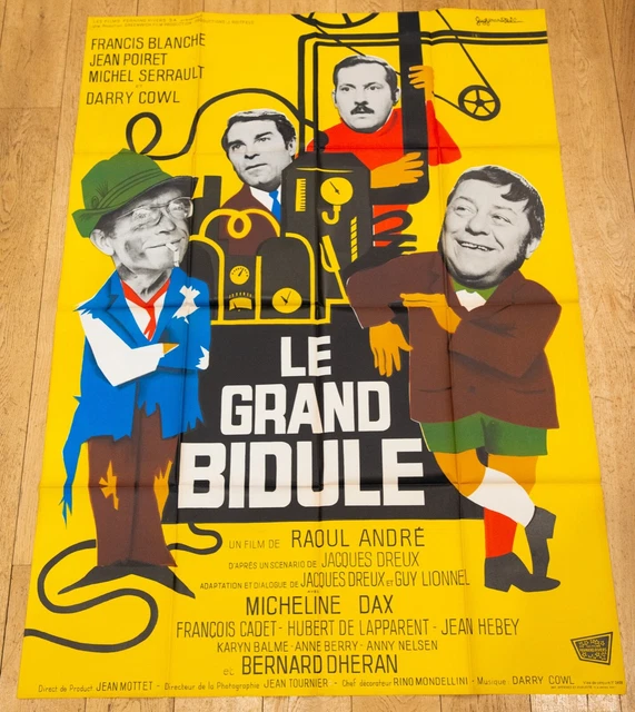 LE GRAND BIDULE Affiche cinéma 120x160 RAOUL ANDRÉ, FRANCIS BLANCHE ...