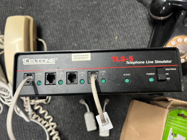 TELTONE TLS-5 TELEPHONE Exchange Line Simulator Test and call between ...