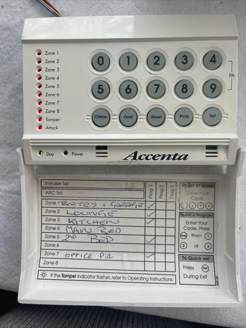 ADE HONEYWELL ACCENTA KEYPAD Good Used Condition £102.00 - PicClick UK