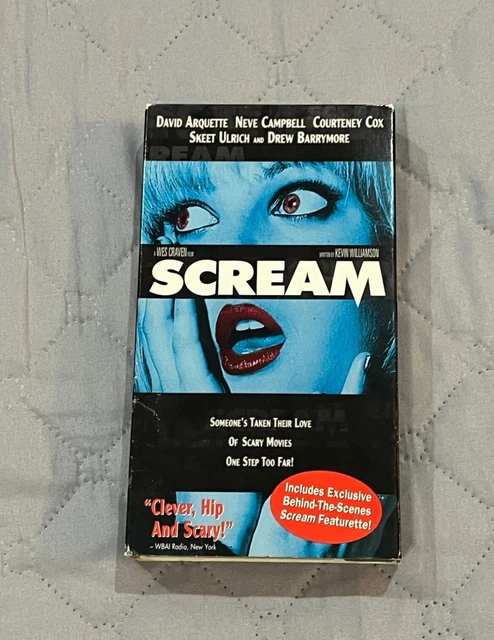 SCREAM VHS (1997) Drew Barrymore Variant Blue Cover Horror Wes Craven £ ...