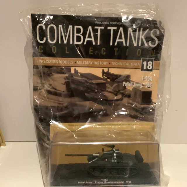 DEAGOSTINI COMBAT TANKS Collection Magazine Issue 18 & T-55A polish ...