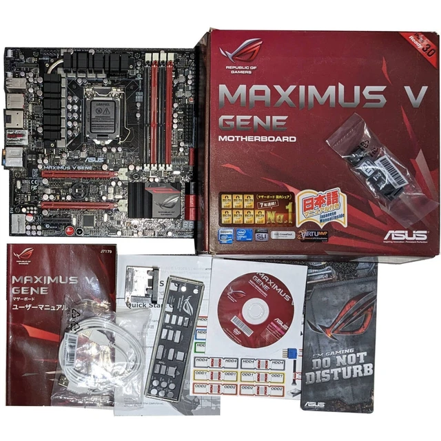 [USED] ASUS MAXIMUS V GENE [LGA1155 2nd and 3rd generation MATX] £263.58 - PicClick UK