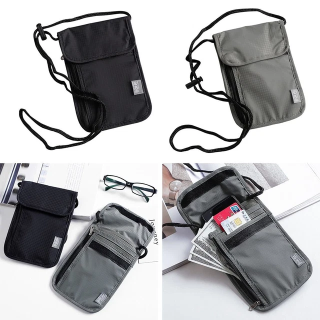 NYLON RFID PASSPORT ID Bag Waterproof ID Credit Card Holder Travel £6. ...