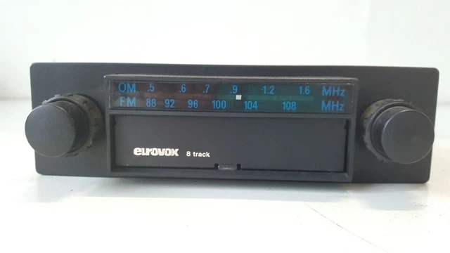 AUTORADIO D'EPOCA FM OM Eurovox funzionante tipo Voxson Philips Autovox ...