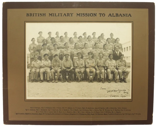 WW2 BRITISH MILITARY Mission to Albania 1945 Photograph Photo (With ...