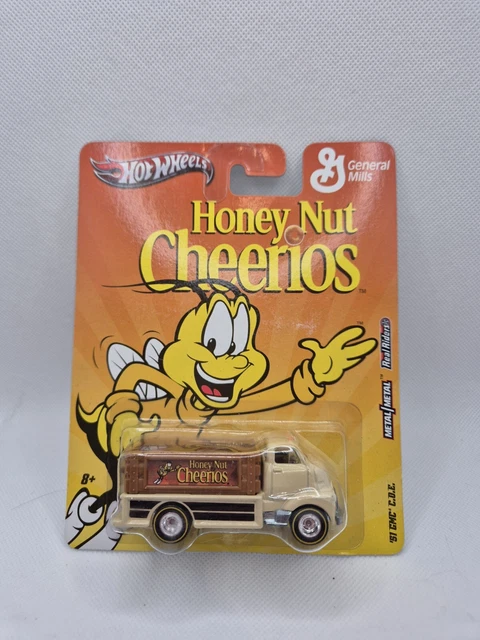 HOT WHEELS NOSTALGIA Series Honey Nut Cheerios '51 GMC COE Real Riders ...