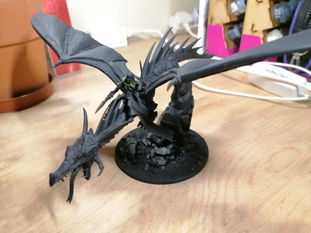 WARHAMMER FANTASY HIGH Elf Lord on Dragon MODIFIED & BASED EUR 65,48 ...