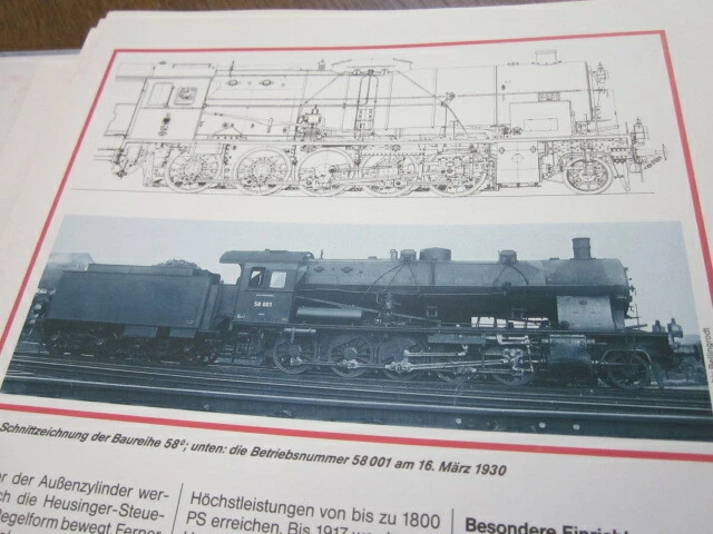 DAMPFLOK RISSZEICHNUNG G 48 pr. G 12 preußische Staatsbahn DRG 58.0,, 1915 EUR 4,49 - PicClick DE