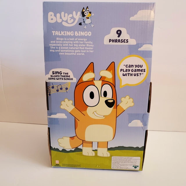 TALKING BINGO BLUEY Fiends Plush TV Cartoon 12" Stuffed Animal New EUR ...