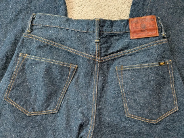 ONI 222 CRUSHED CONCRETE SELVEDGE DENIM 15 OZ - Wide Fit - Made in ...