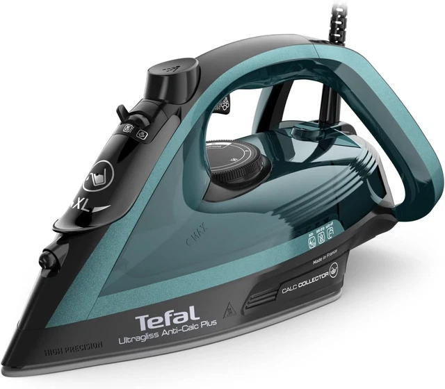 TEFAL ULTRAGLISS ANTI-CALC Plus Iron 2800 Watt Turquoise FV6848G0 ...