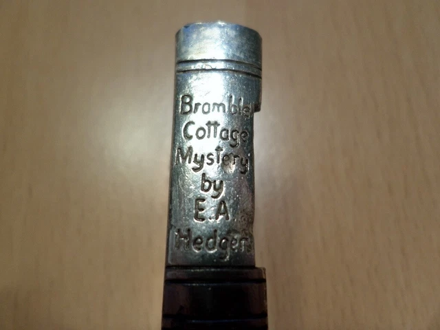 SILVER SCENES BRAMBLE Cottage Miniature Clock Open Book- EA Hedger (For ...