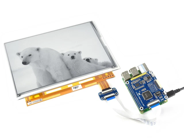 WAVESHARE 1200X825 9.7IN E-Ink Display e-Paper HAT USB/SPI/I80/I2C ...