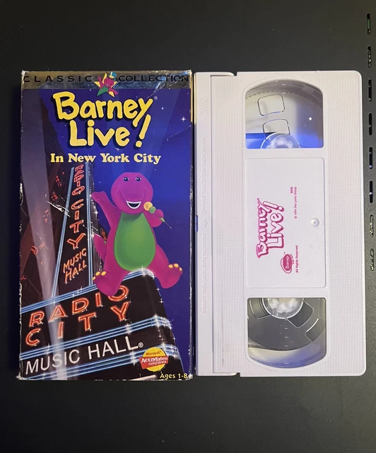 BARNEY LIVE IN New York City | 1994 VHS Tape | Classic Collection $4.99 ...