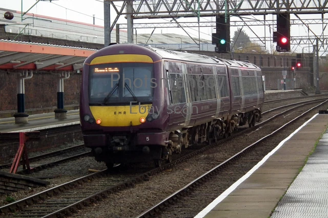 CLASS 170 170273, 2 car DMU, in EMR Purple at Crewe £0.75 - PicClick UK