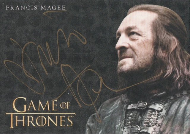 GAME OF THRONES Season 8: Francis Magee "Yoren" Gold Autograph Card EUR ...
