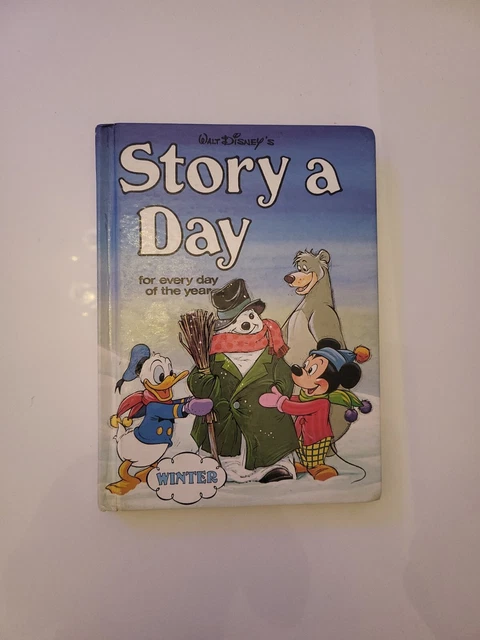 WALT DISNEY'S STORY a Day Winter - Large Hard Cover Book - Minnie Mouse ...