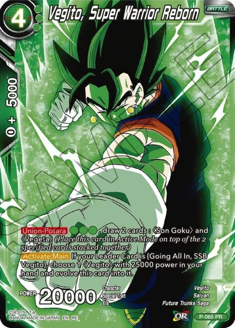VEGITO, SUPER WARRIOR Reborn P-065 PR Mythic Reprint $2.00 - PicClick AU