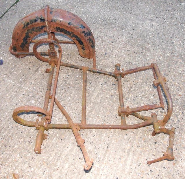 RARE WW2 WD Norton Big 4 Sidecar Chassis (Sidecar Wheel Drive Type ...