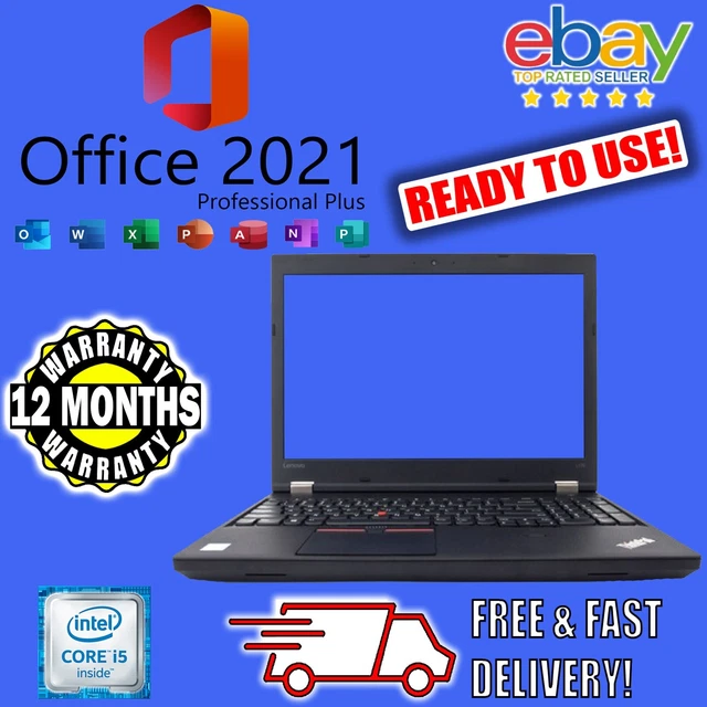 LENOVO THINKPAD L560 Windows 11 Microsoft Office 21 i5 16GB RAM 128GB ...