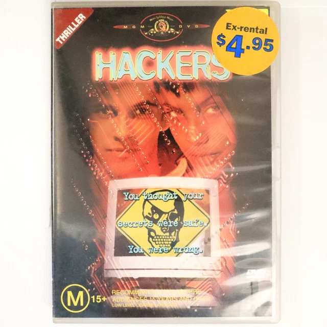 HACKERS (DVD, 1995) Jonny Lee Miller, Angelina Jolie - Crime Drama ...