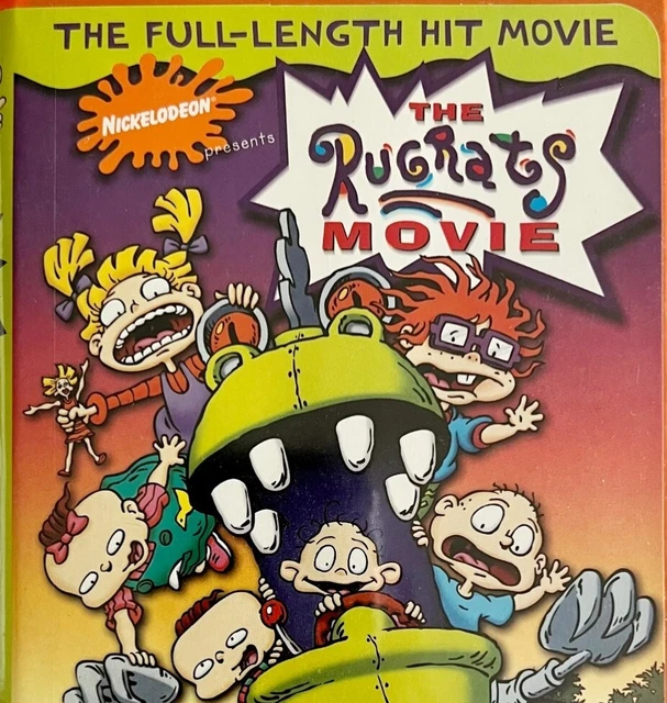 THE RUGRATS MOVIE. VHS, 1998. Cartoon Nickelodeon Orange Clamshell Tape ...
