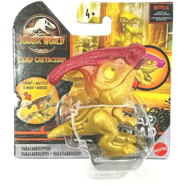 JURASSIC WORLD SNAP Squad Camp Cretaceous Parasaurolophus Bumpy Clip On ...
