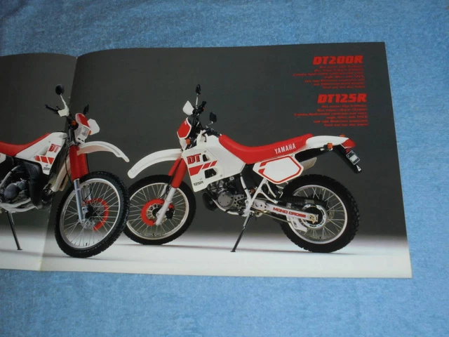 1988 3ET 3FW Yamaha DT200R DT125R Trail Bike Catalog YAMAHA DT200R 125R Liqui £26.47 - PicClick UK