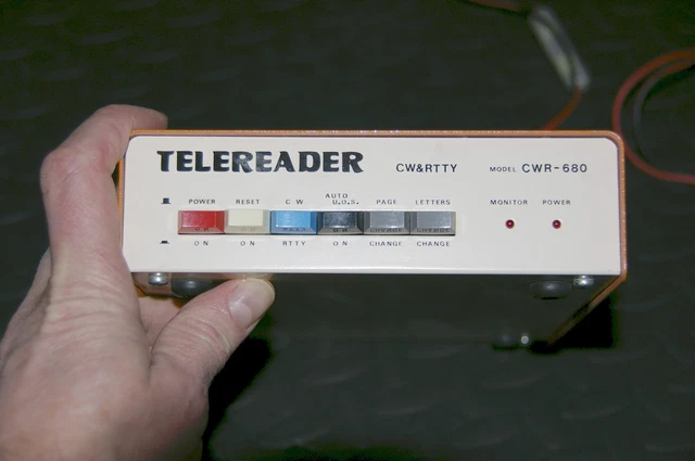 TELEREADER CWR-680 DECODER for CW, RTTY - Excellent working order £56. ...