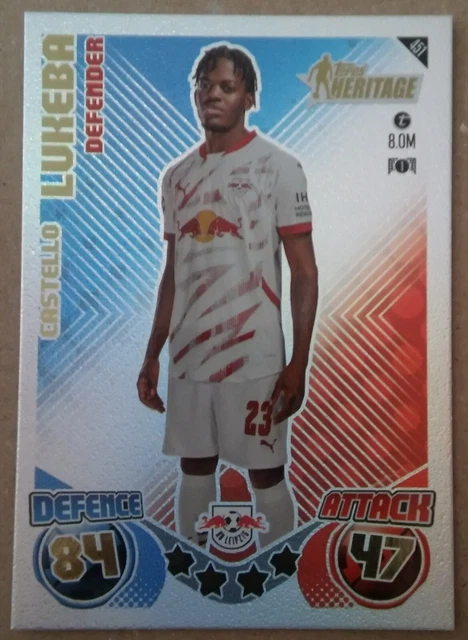 MATCH ATTAX CL 2024/25 Heritage card - Castello Lukeba of RB Leipzig £1 ...