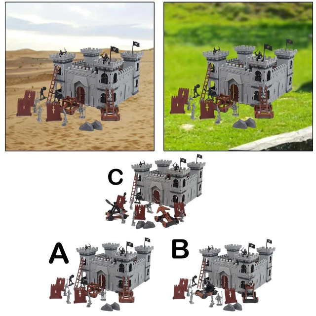 CASTLE BATTLE MODEL Set Souvenirs Ladder for Household £26.29 - PicClick UK
