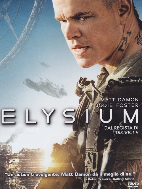 ELYSIUM (DVD) MATT Damon Jodie Foster Sharlto Copley Alice Braga (US ...