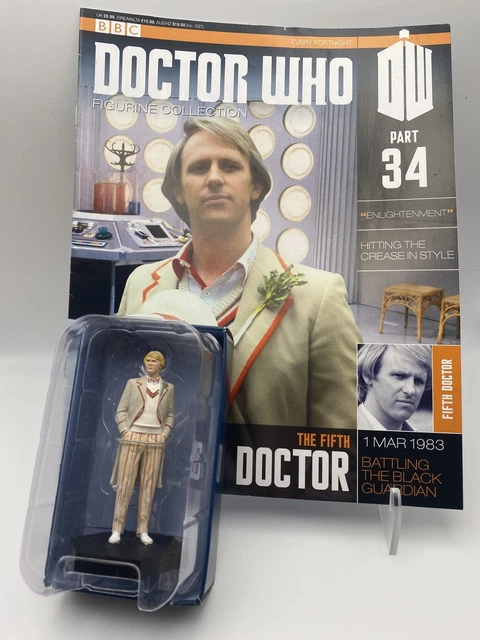 BOXED BBC EAGLEMOSS Dr Who Figure The Fifth Doctor Enlightenment w ...