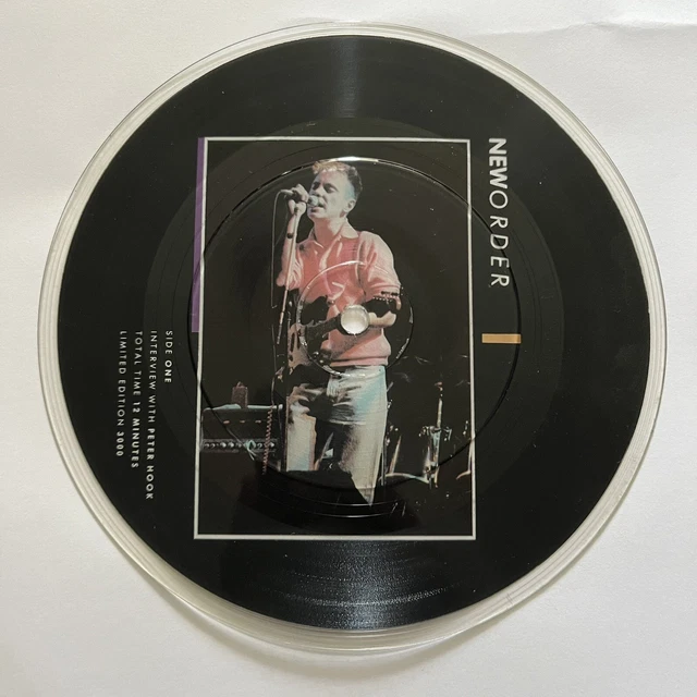 NEW ORDER INTERVIEW 7” Vinyl Picture Disc 1987 Limited Edition Joy ...
