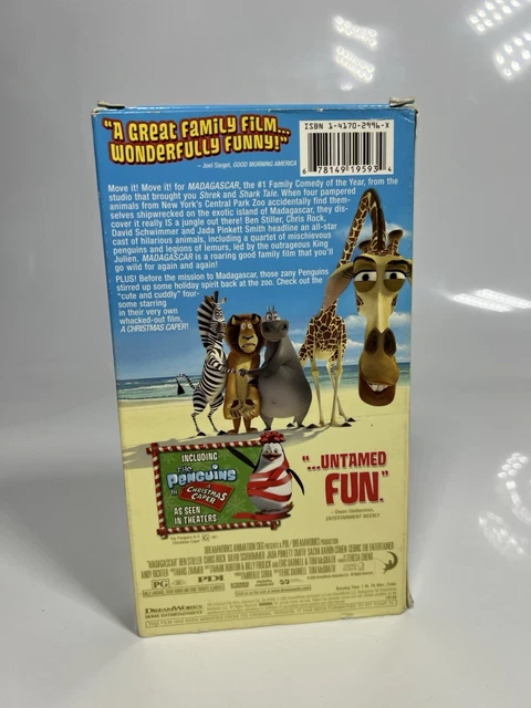 MADAGASCAR (VHS, 2005) Dreamworks Late Release Rare - Tested ️ VG+ £49. ...