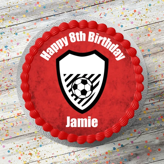 NOTTINGHAM FOREST FC Football Cake Topper Personalised 8" Round Edible ...