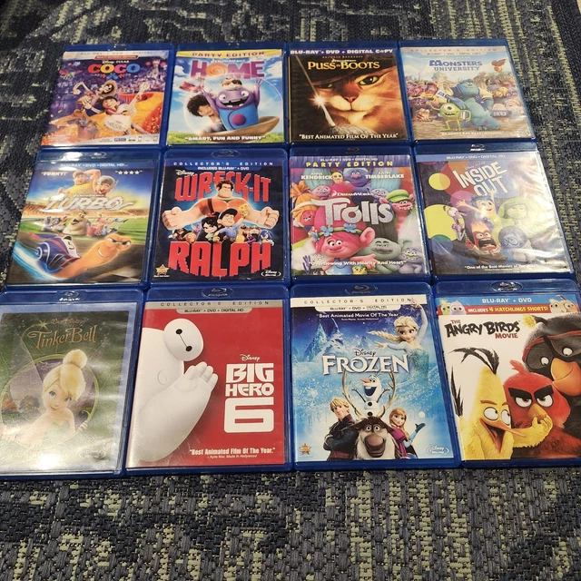 DISNEY PIXAR BLU Ray Lot Of 12 Movies Frozen Trolls Inside Out Coco Turbo DVD $61.80 - PicClick AU