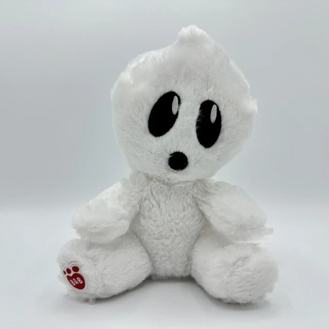 BUILD A BEAR Boorific Halloween Ghost Buddie Small White 7" Soft Plush ...