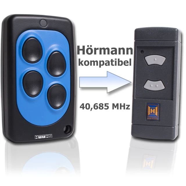 HANDSENDER HÖRMANN UND Dickert kompatibel HSE2 und HSM4 40,685 MHz graue Tasten EUR 35,99 ...