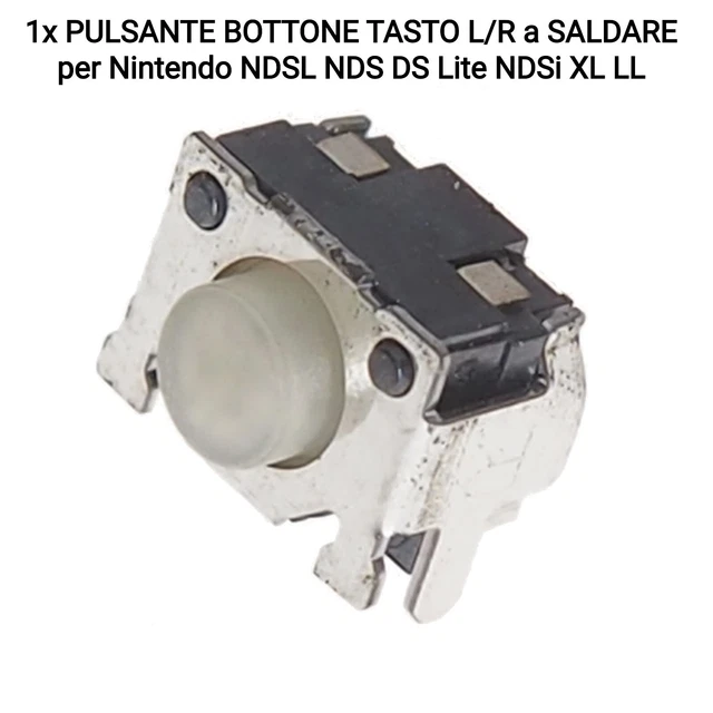 1X PULSANTE BOTTONE TASTO L/R a SALDARE per Nintendo NDSL NDS DS Lite ...