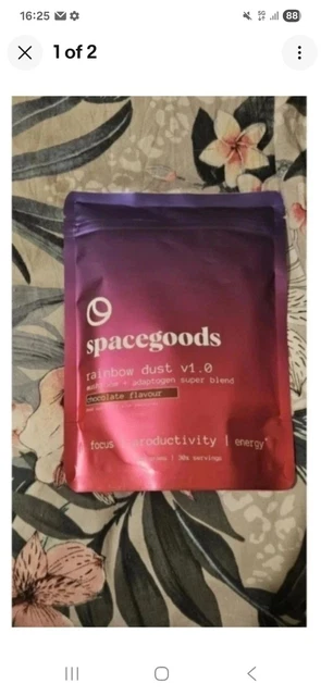 SPACEGOODS RAINBOW DUST V1.0 Chocolate Powder Adaptogen, New 240 Gr £21 ...