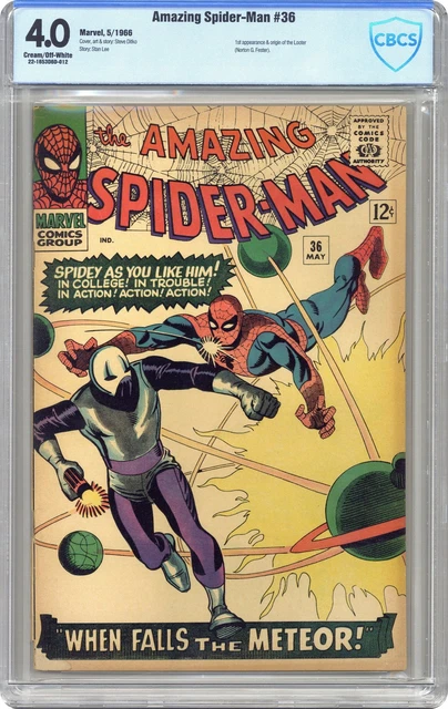 AMAZING SPIDER-MAN #36 CBCS 4.0 1966 22-1653D6D-012 EUR 128,46 ...