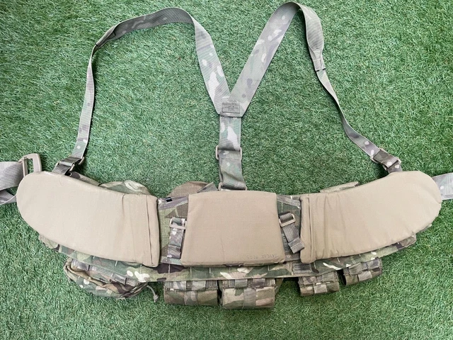 BRITISH ARMY VIRTUS MOLLE CHASSIS HIP BELT WEBBING & POUCHES MTP Camo ...