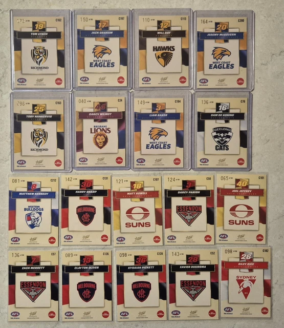 2025 SELECT AFL Eminence Colours /190 x 18 cards $99.00 - PicClick AU
