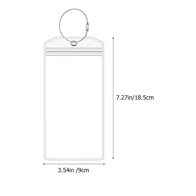 6 PCS LUGGAGE Hanging Label Identification Tags Travel for Suitcases ...