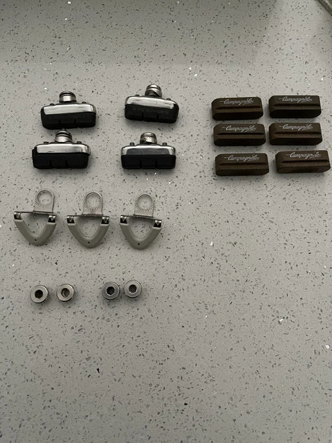 VINTAGE CAMPAGNOLO C RECORD BRAKE DELTA PARTS Patins Neufs Et Porte ...