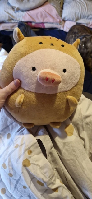 MINISO TEDDYBEAR PLUSHIE Kawaii Pig In Squirrel Outfit £4.00 - PicClick UK