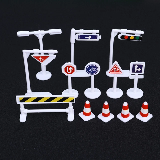 65PCS SIGN TRAFFIC Sign Building Blocks Safety Street Signs ...