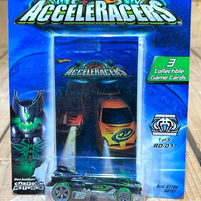 VINTAGE HOT WHEELS Acceleracers Racing Drones RD-01 Sealed pack of 3 ...